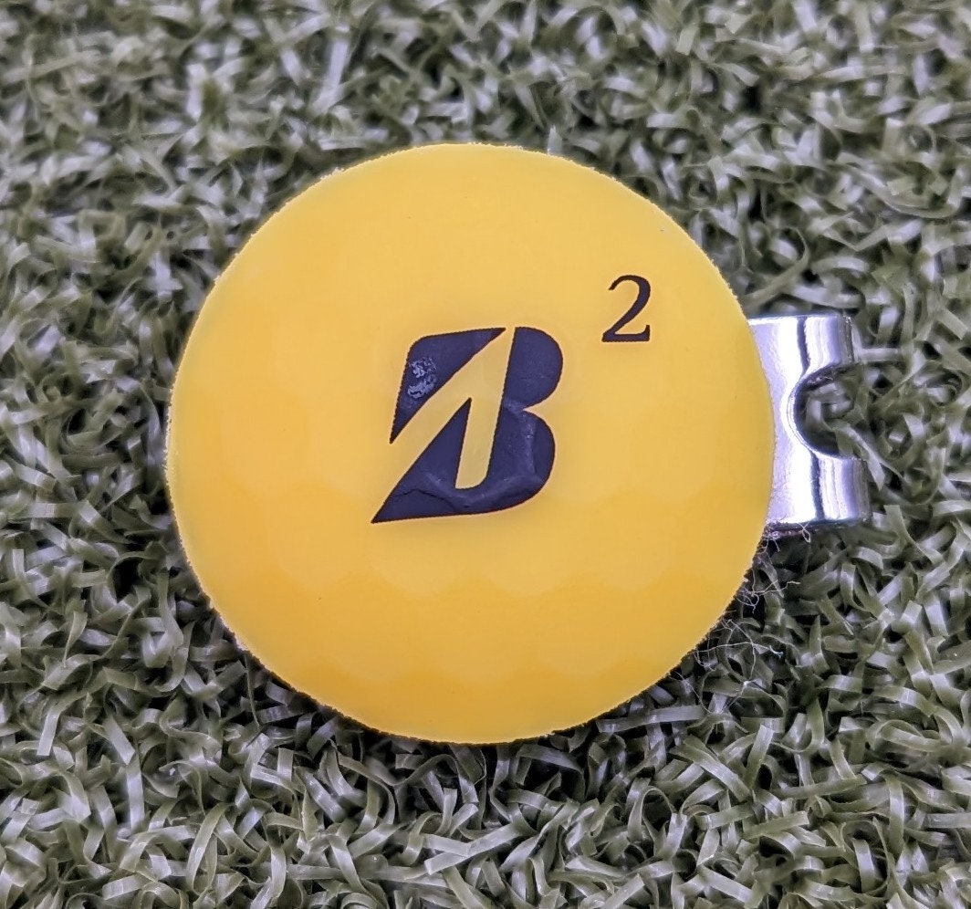 Bridgestone Real Golf Ball Marker With Magnetic Hat Clip - Etsy