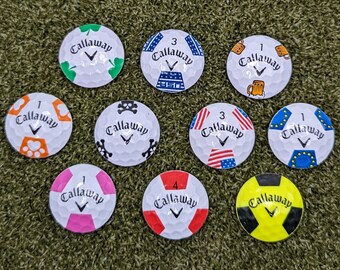 Callaway Supersoft Triple Track Real Golf Ball Marker With Magnetic Hat ...