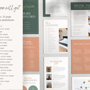 Airbnb Welcome Book Template, Cosy Holiday Cabin Guestbook, Editable ...