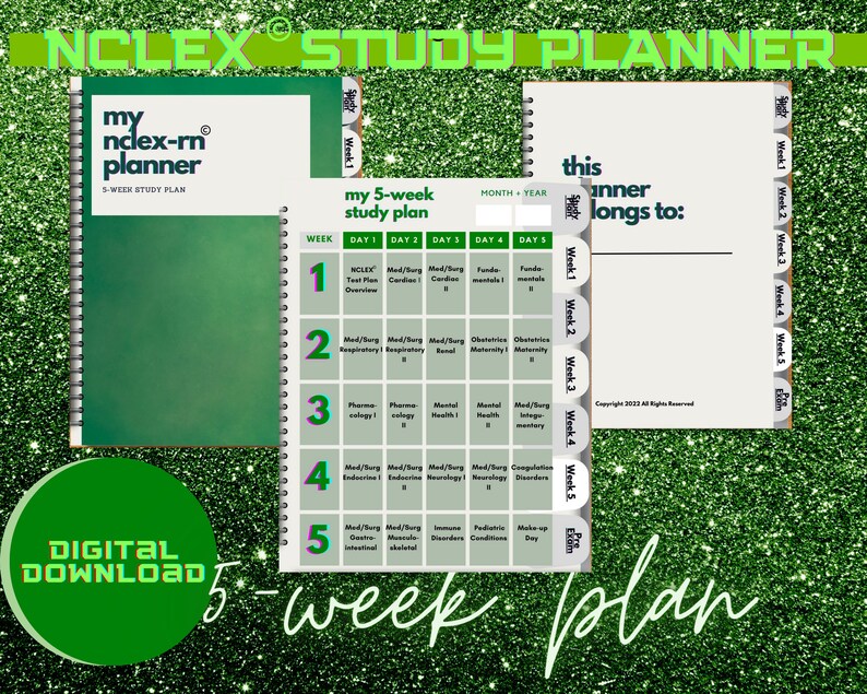 Mynclex Study Planner Digital Planner and Notebook for Organizing and ...