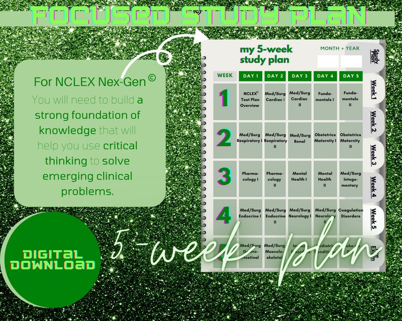 Mynclex Study Planner Digital Planner and Notebook for Organizing and ...