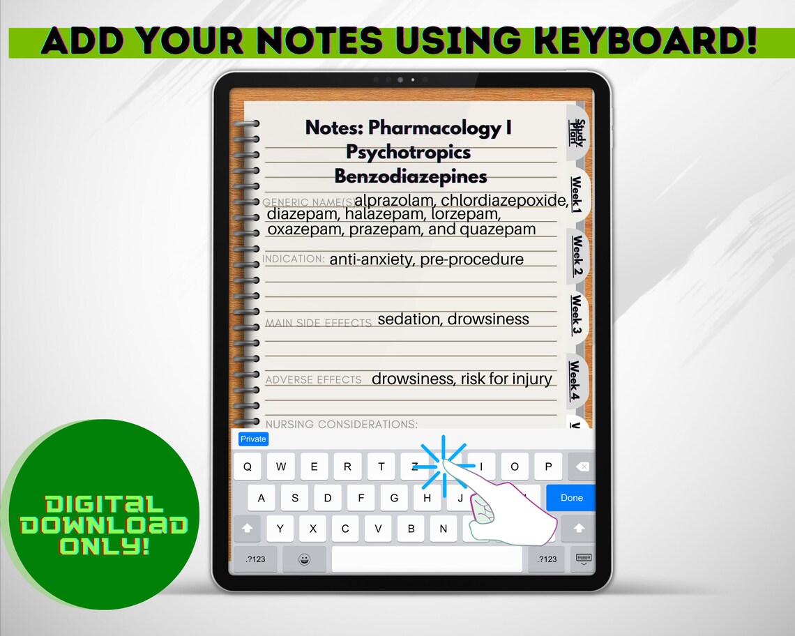 Mynclex Study Planner Digital Planner and Notebook for Organizing and ...