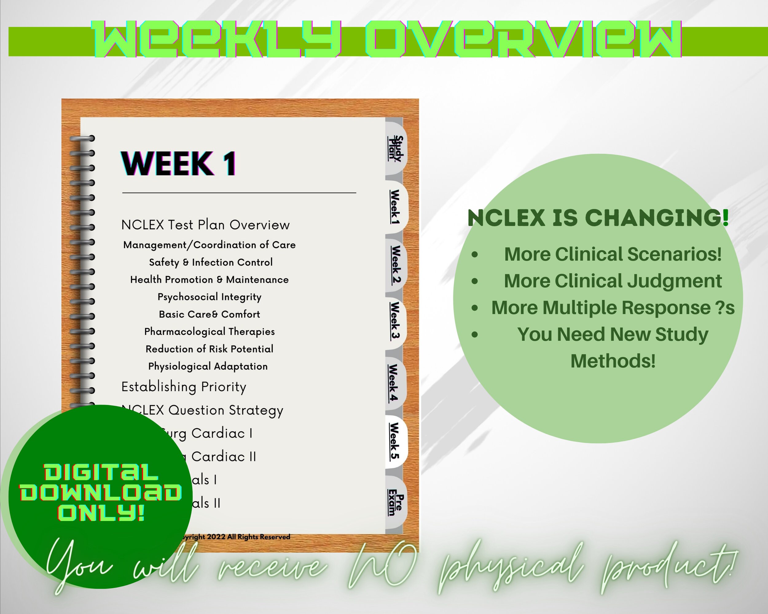 Mynclex Study Planner Digital Planner and Notebook for Organizing and ...