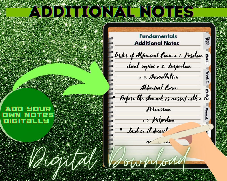 Mynclex Study Planner Digital Planner and Notebook for Organizing and ...