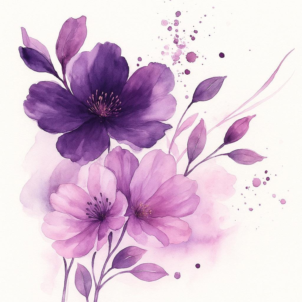 12 Watercolor Flower Clipart PNG | Instant Download | Floral Elements ...