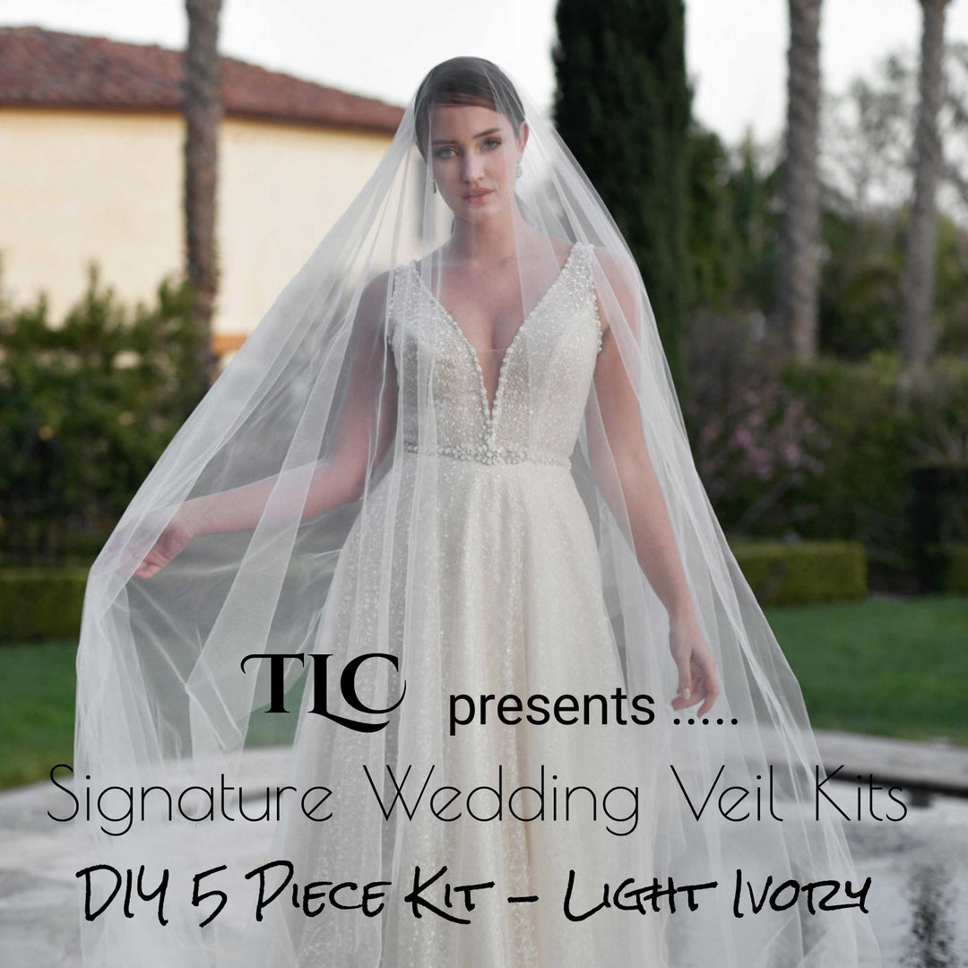 TLC Signature Wedding Veil Kits Light Ivory - Etsy