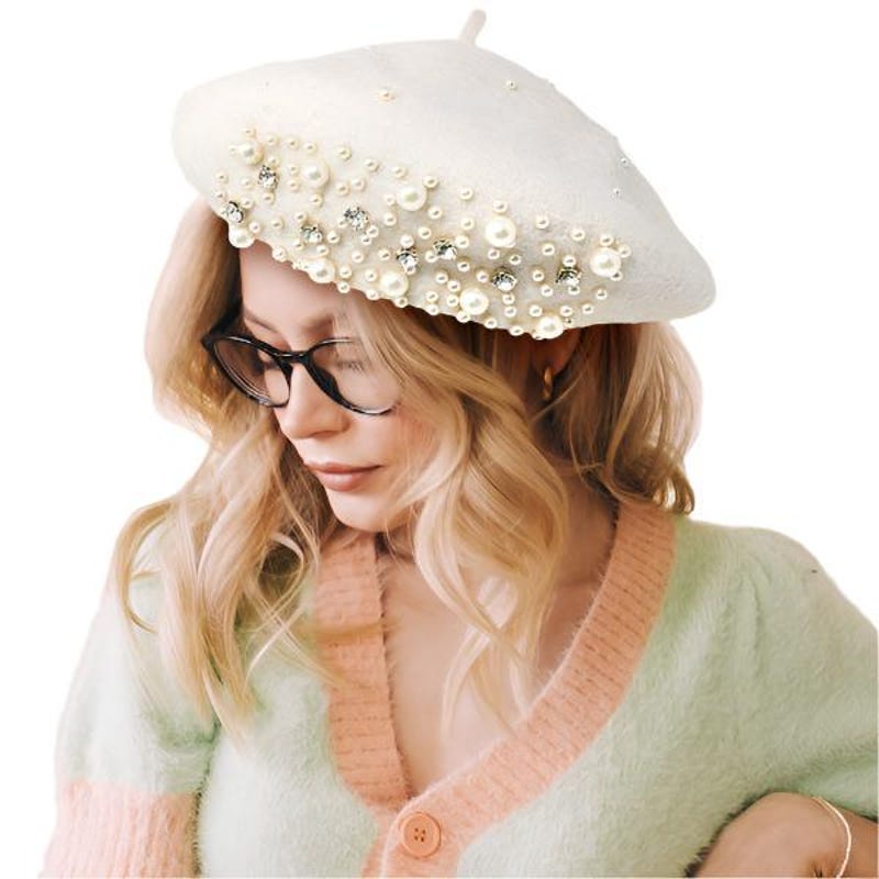 Embellished Beret - Etsy