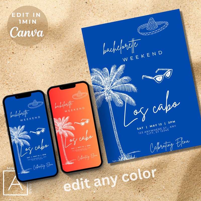 Cabo Bachelorette Invitation - Etsy