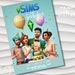 Editable the Sims Birthday Invitation: Plumbob Party (canva Template ...
