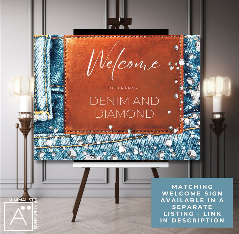 Denim and Diamonds, Denim Diamonds Birthday, Blue Jeans and Bling ...