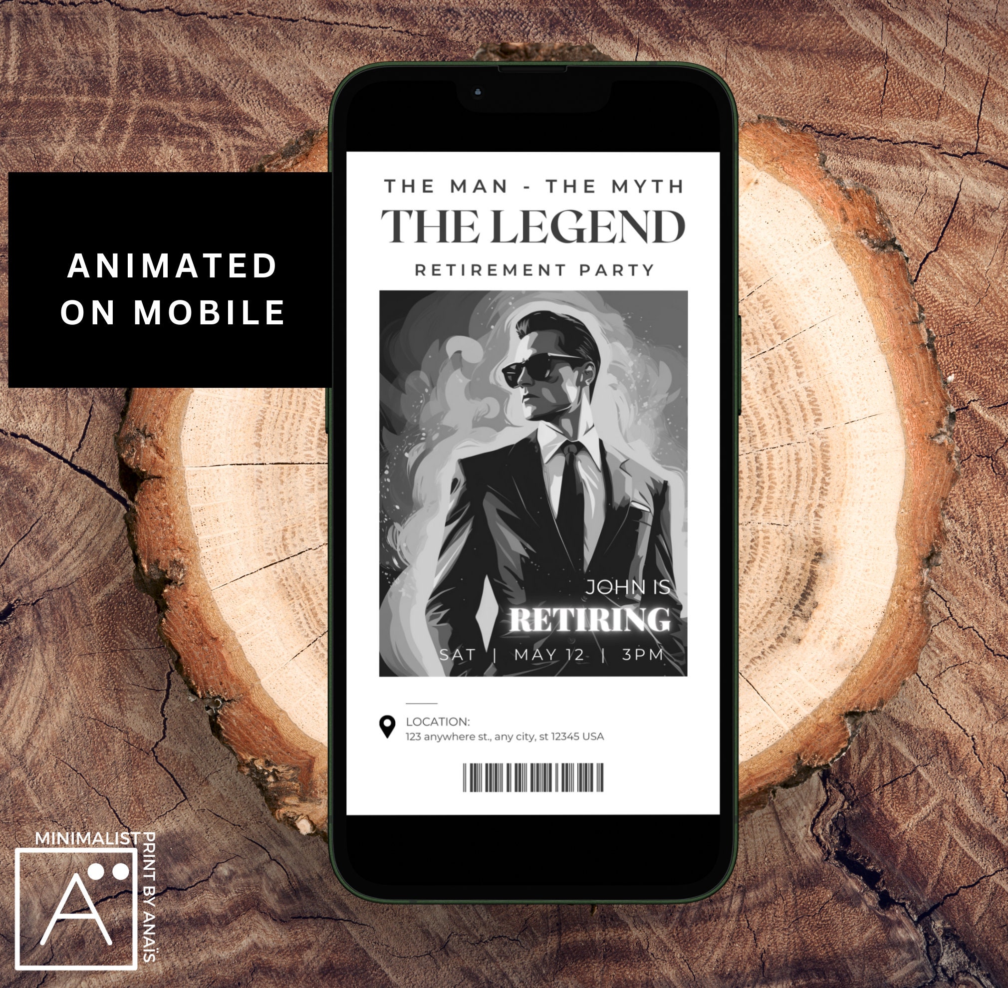 The Man the Myth the Legend: Men Surprise Retirement Party Evite ...