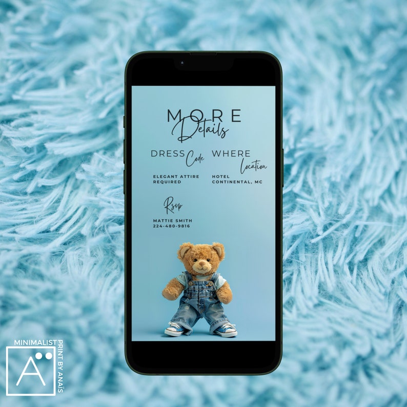 Denim Teddy Bear Baby Shower Invitation: Converse Sneakers (digital DIY ...