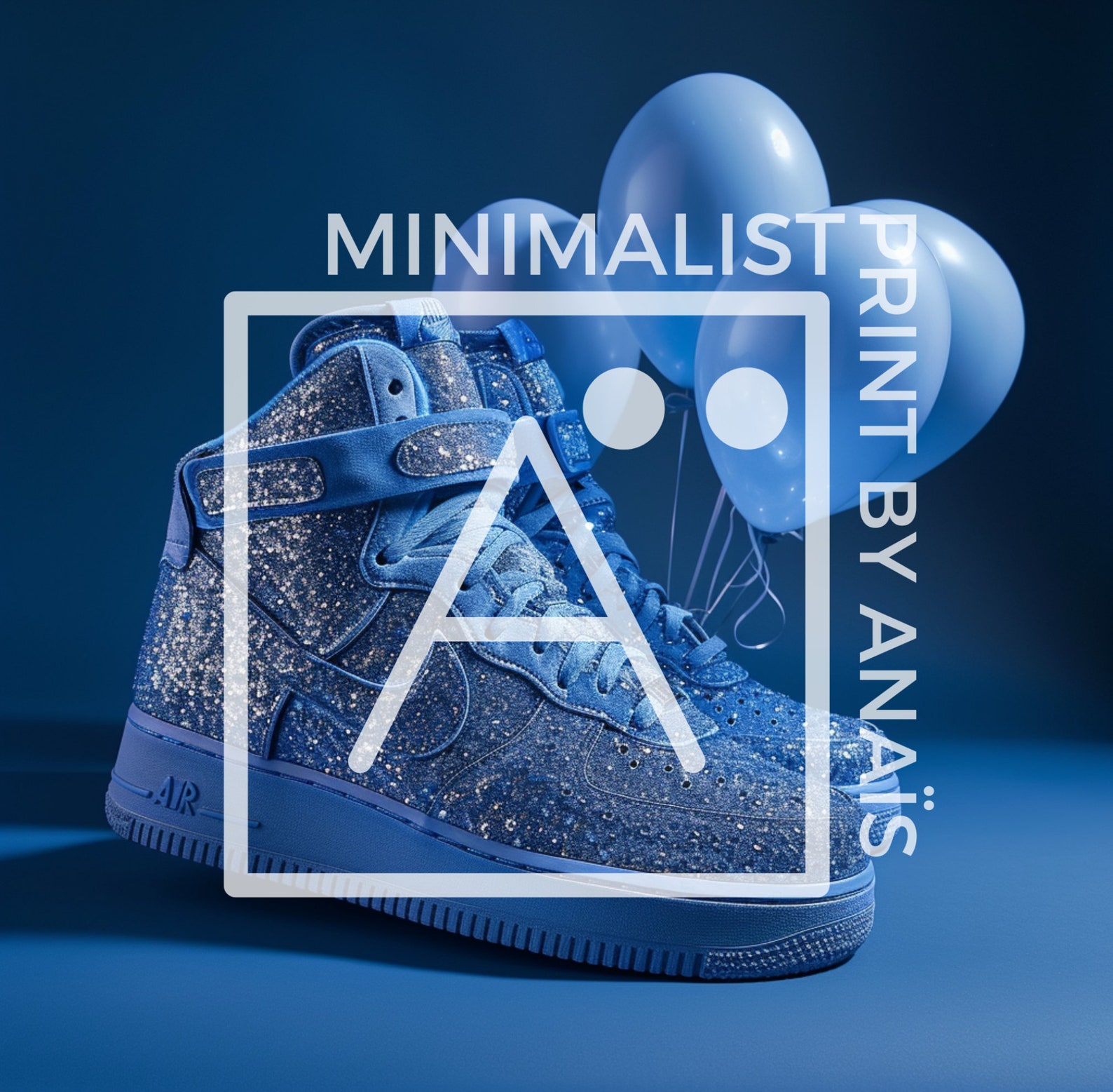 Blue Diamond Sneaker Ball Invite, Editable, Flyer Template, Blue ...