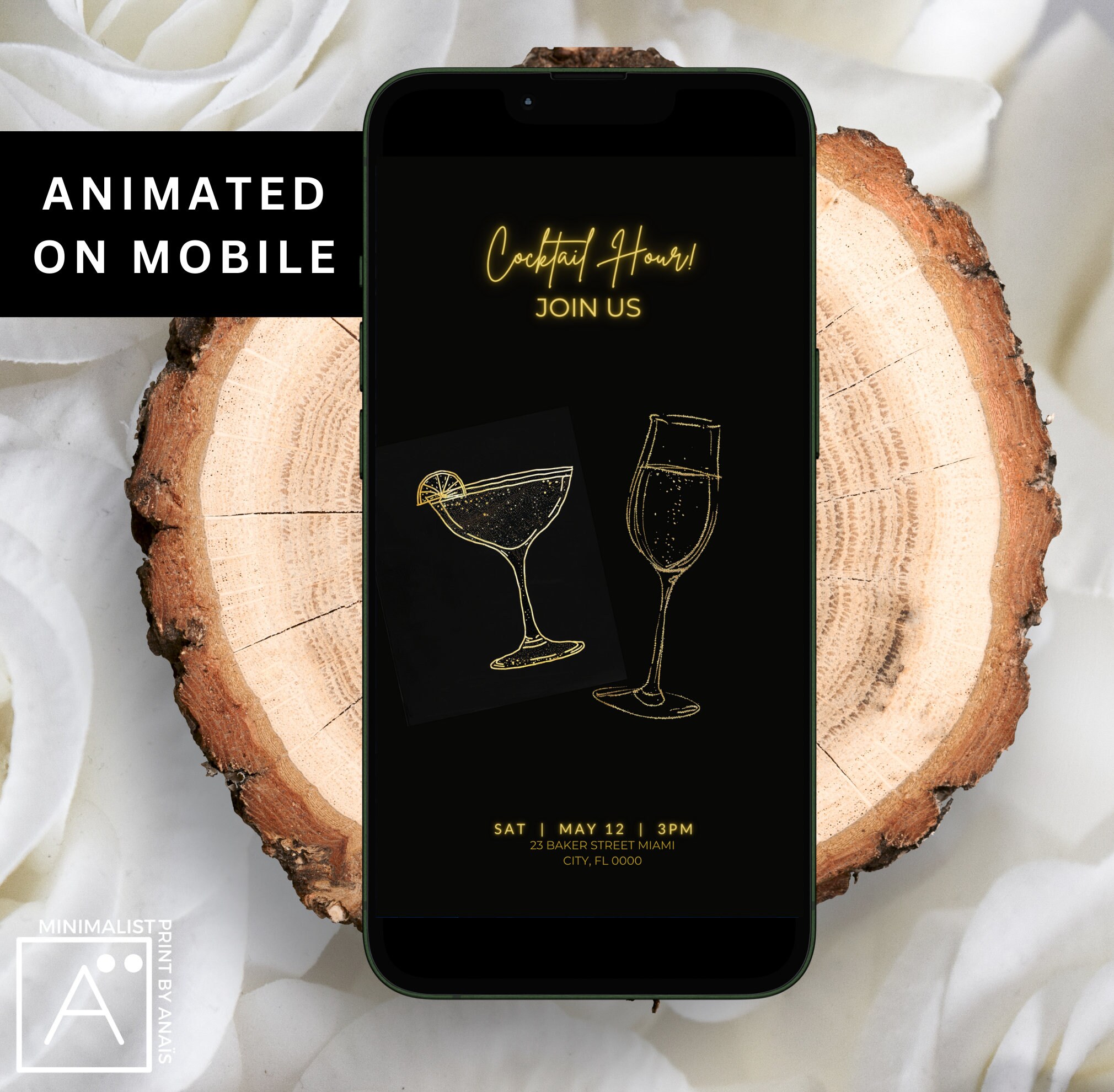 Happy Hour Flyer Invitation, Editable DIY Flyer Template, Party Flyer ...