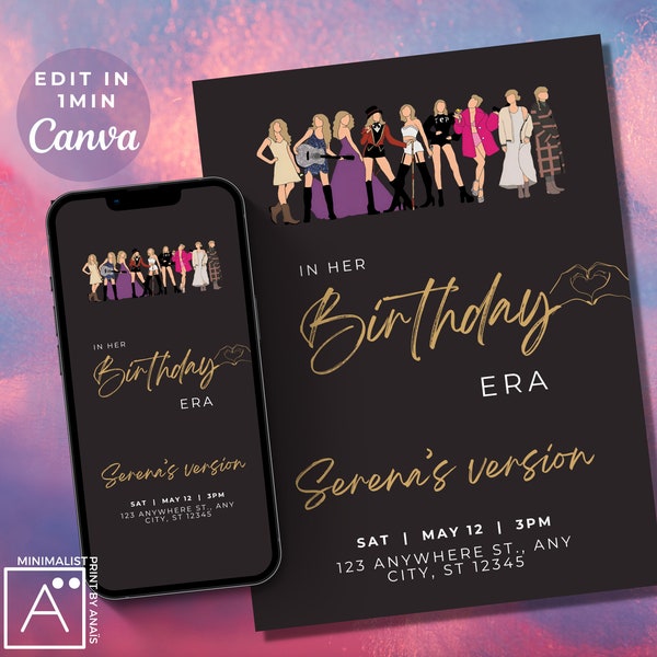 Era Tour Template - Etsy