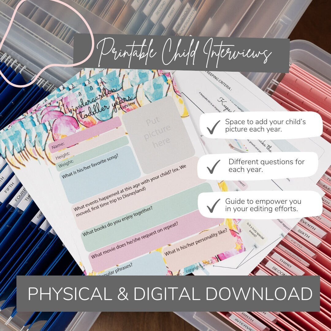 Printable Interviews Child Interview Sheets & Kids' Questionnaires Fun ...