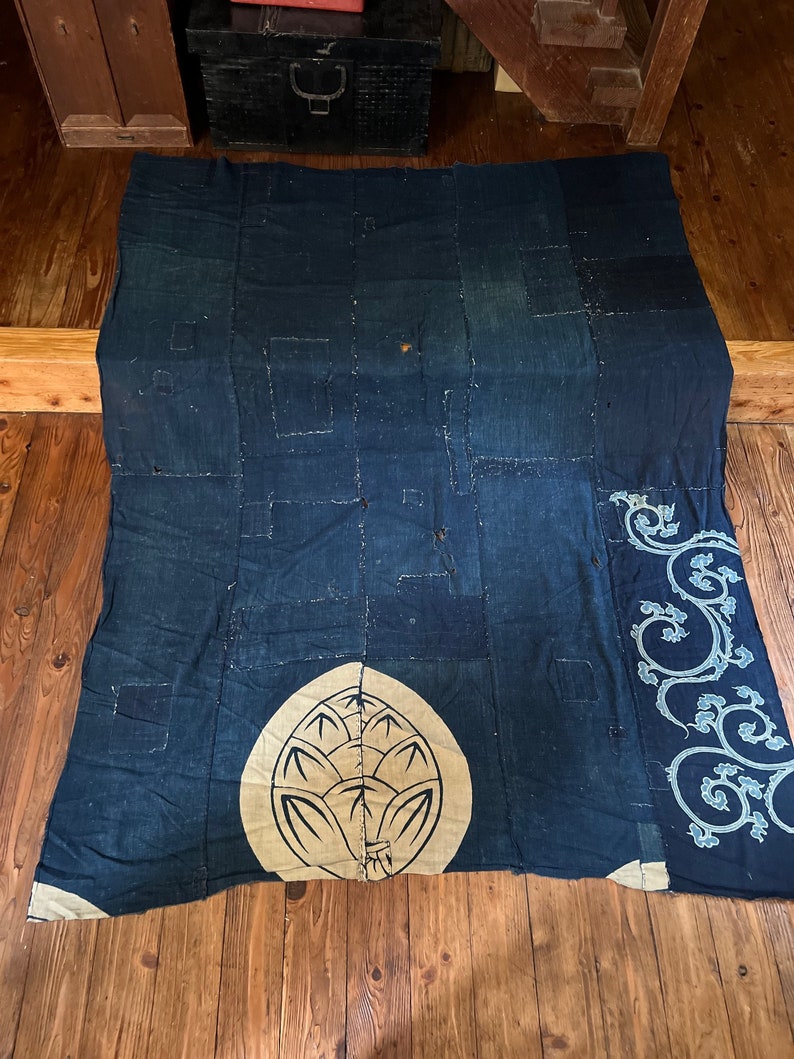 Vintage Indigo Japanese Tsutsugaki Futon Cover - Etsy
