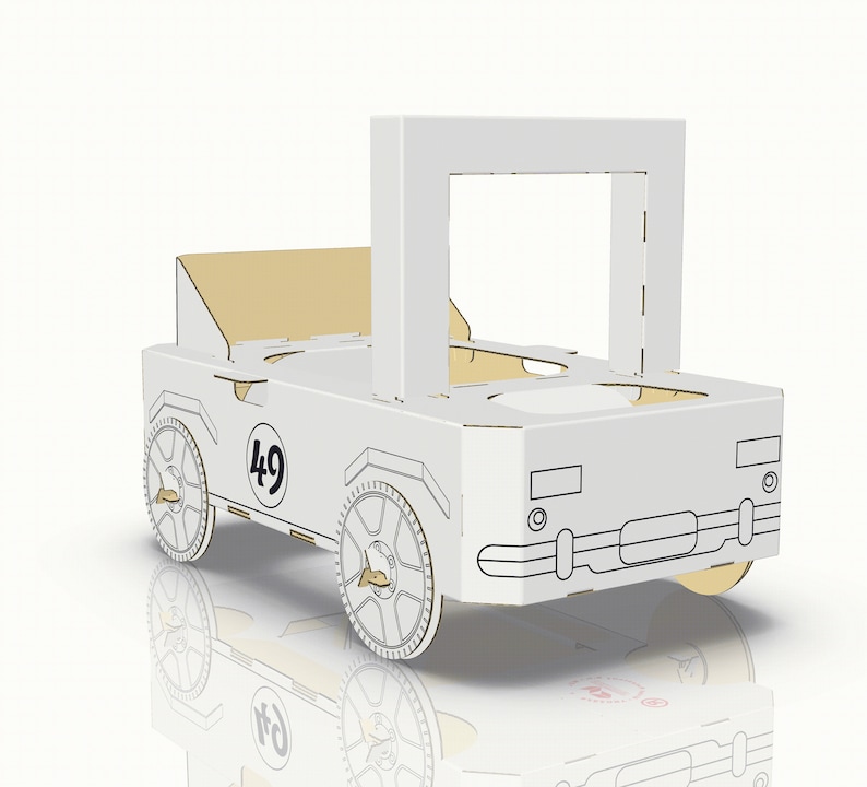 Cardboard Toy Car Made of Cardboard Off-road Vehicle 3D to Build and ...
