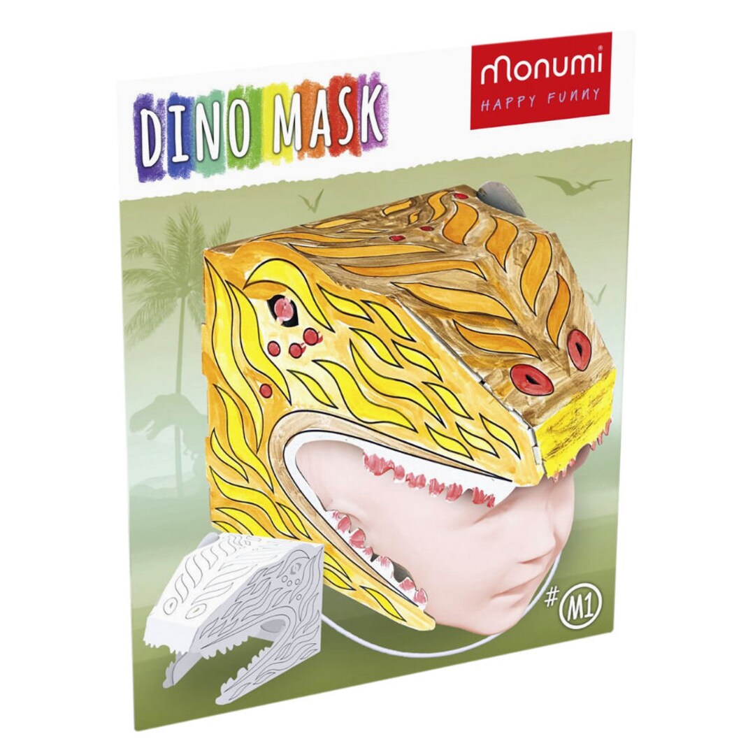 Paper Mask Dinosaur Craft Kit 3D to Paint M3 Spinosaurus - Etsy