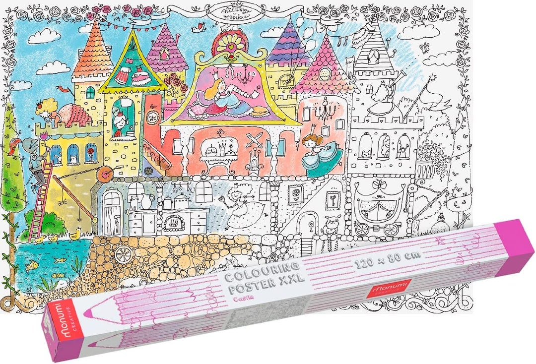 Giant Poster Coloring Poster Hidden Object Poster Coloring Poster ...