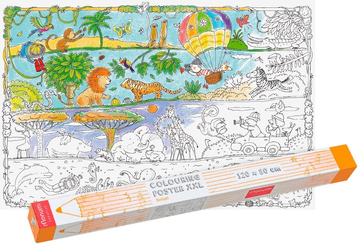 Giant Poster Coloring Poster Hidden Object Poster Coloring Poster ...