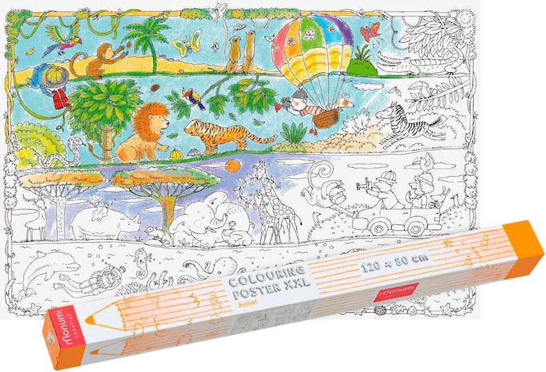 Giant Poster Coloring Poster Hidden Object Poster Coloring Poster ...