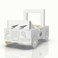DIY Cardboard Box Car Template Kids Craft Activity Printable PDF Car ...