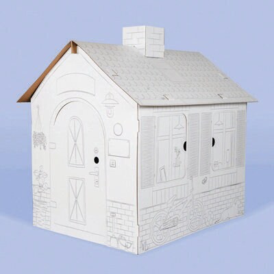 Your Cardboard House to Color Playhouse Large - Etsy