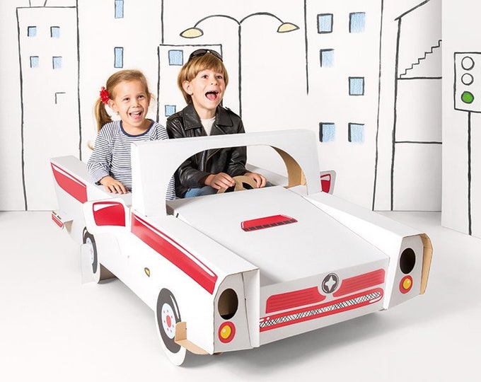 Build-your-own Cardboard Box Car Instructions Only - Etsy