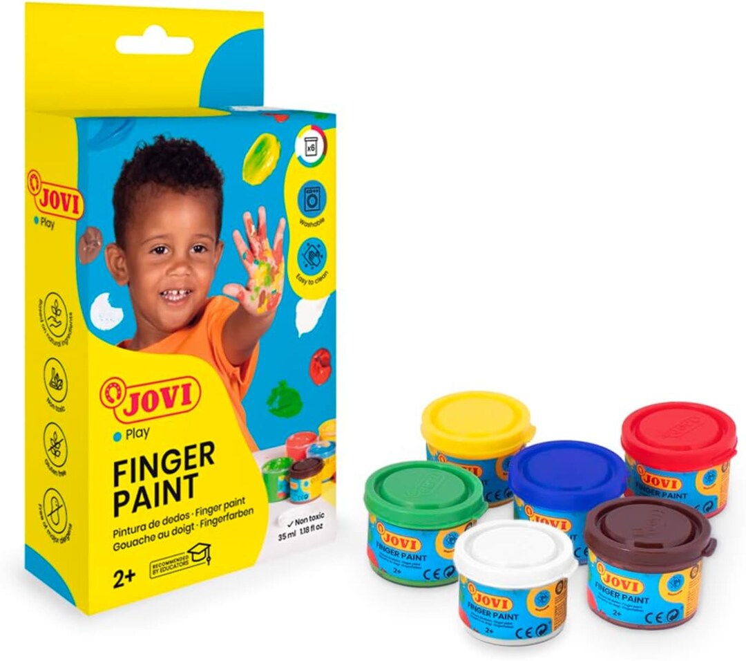 Finger Paints Finger Paint Set 6 Colors for Children - Etsy