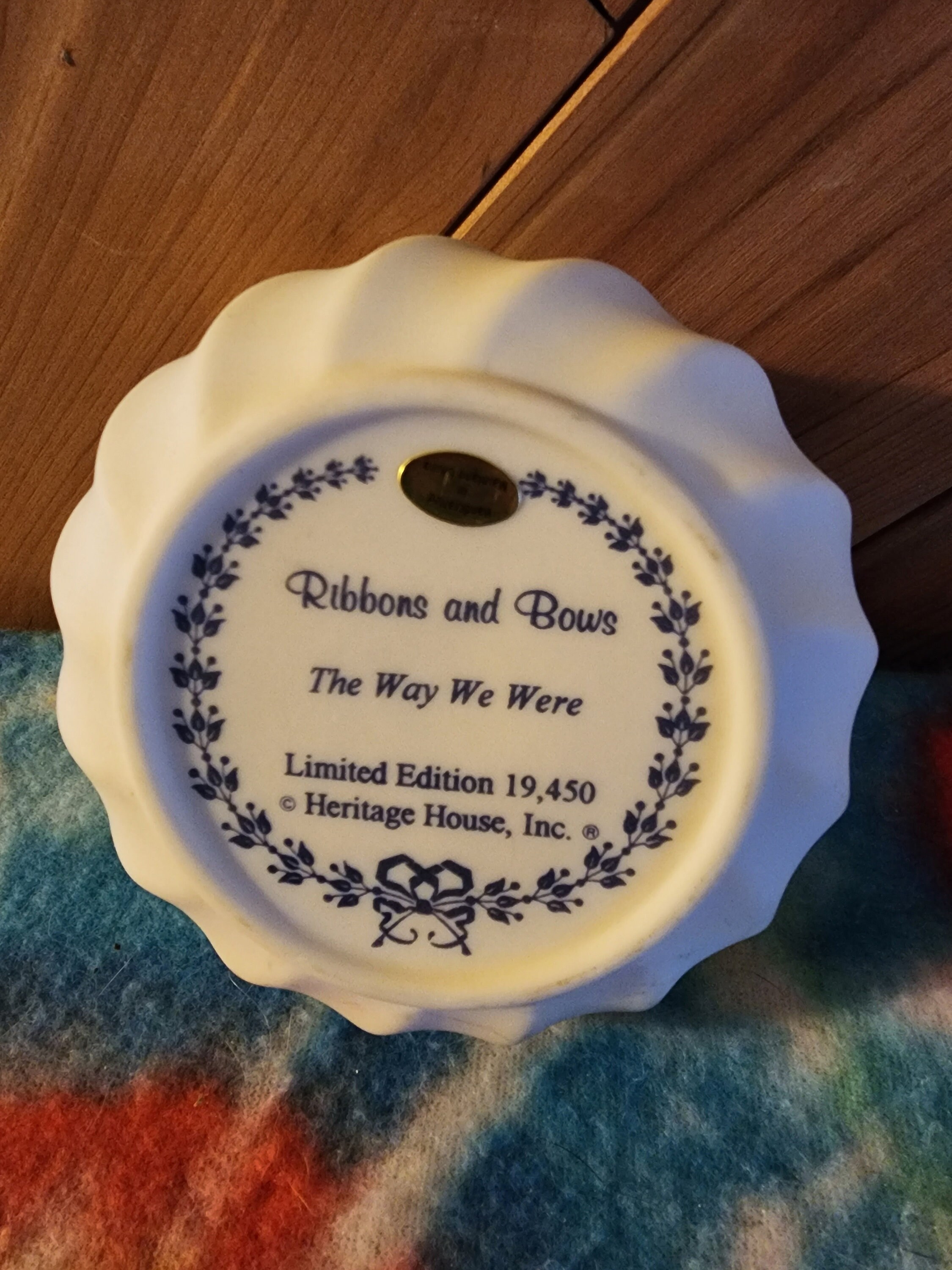 Vintage Heritage House Ribbons & Bows Musical Doll- - Etsy