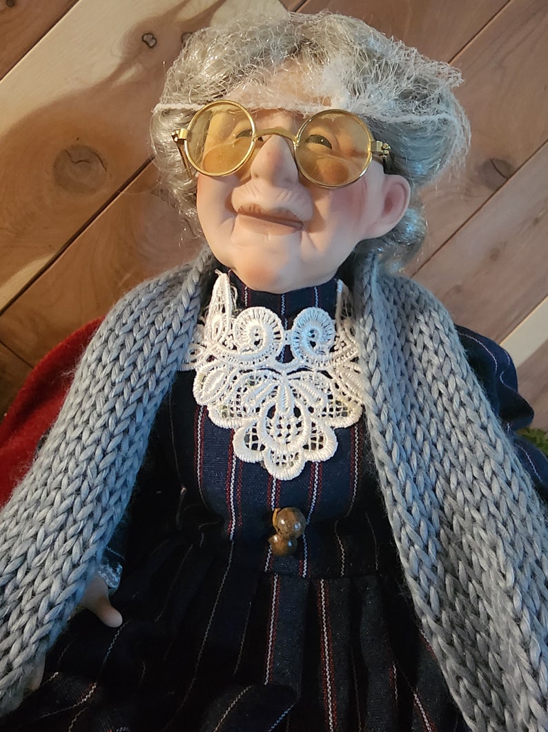 GRANNY AND FLUFFY Porcelain Doll - Etsy
