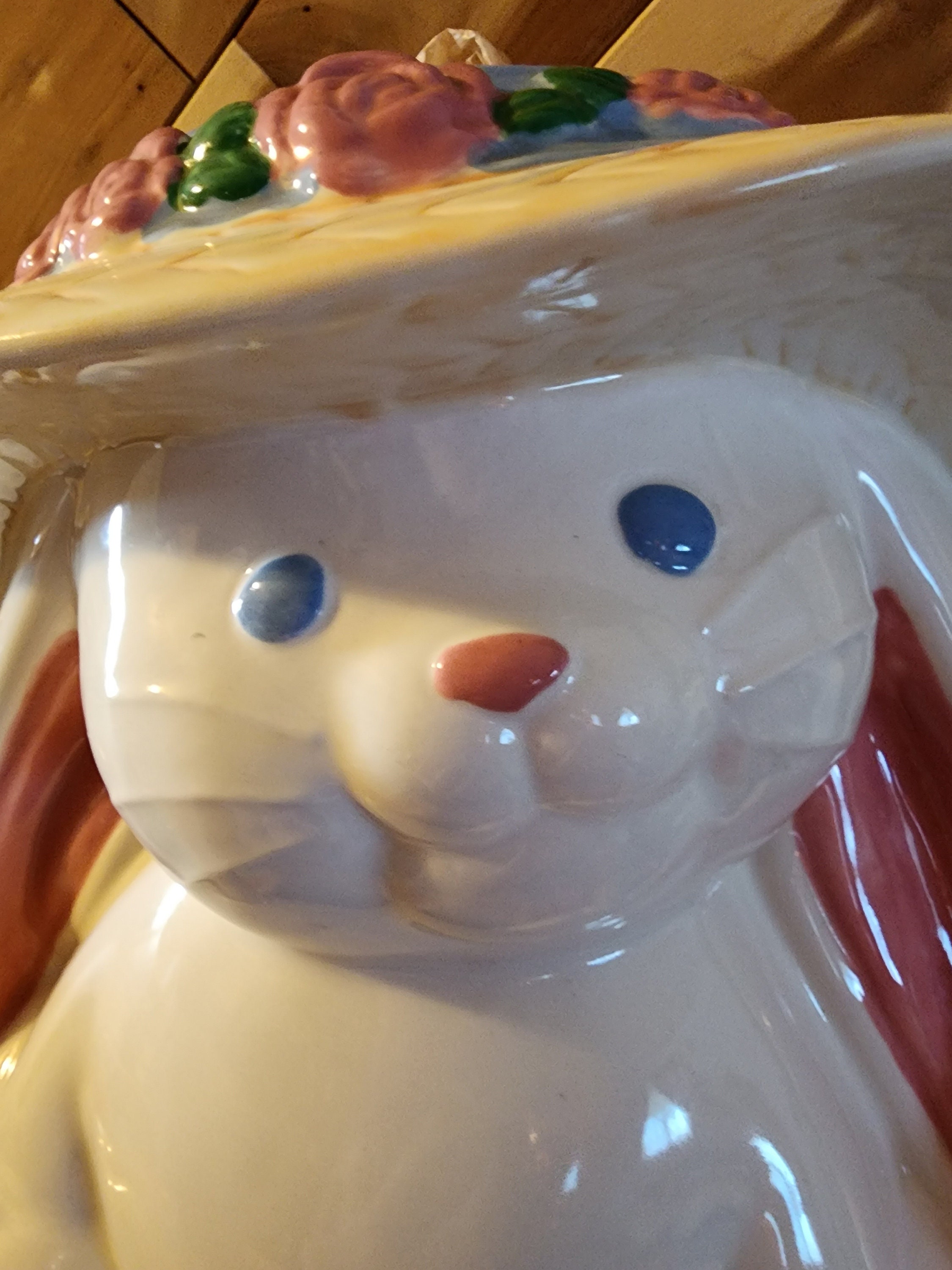 Vintage Treasure Craft Bunny Rabbit Cookie Jar - Etsy