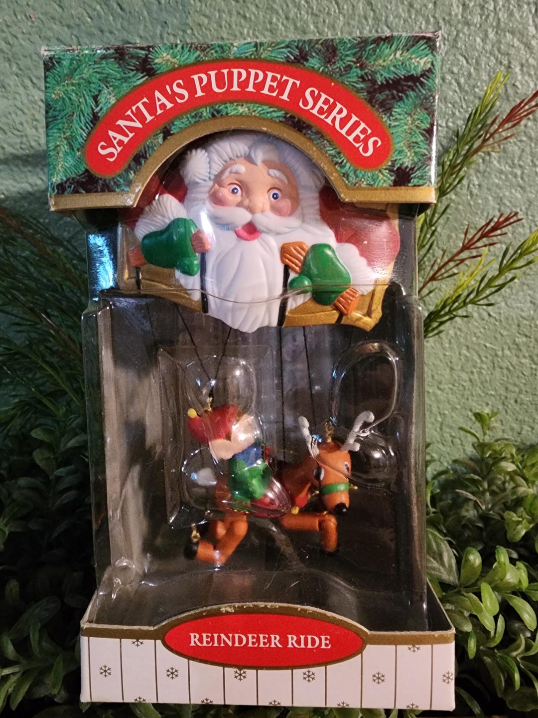 Noma Ornamotion Santa's Puppet Series...reindeer RIDE - Etsy