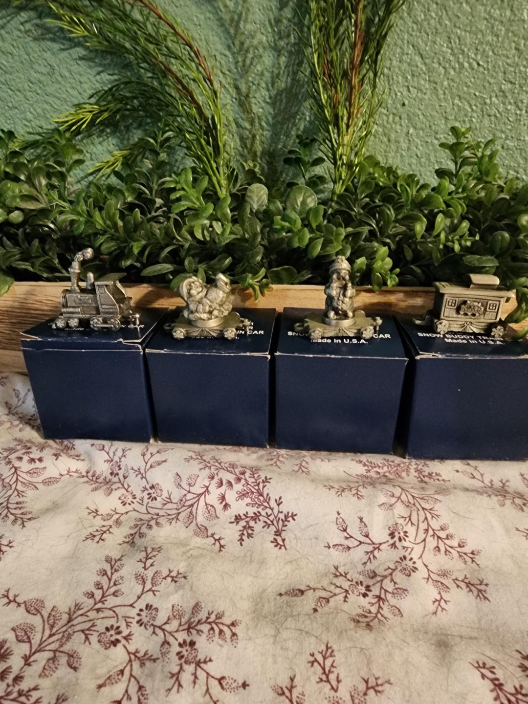 Encore 4 Piece Pewter SNOW BUDDIES TRAIN Car Set - Etsy