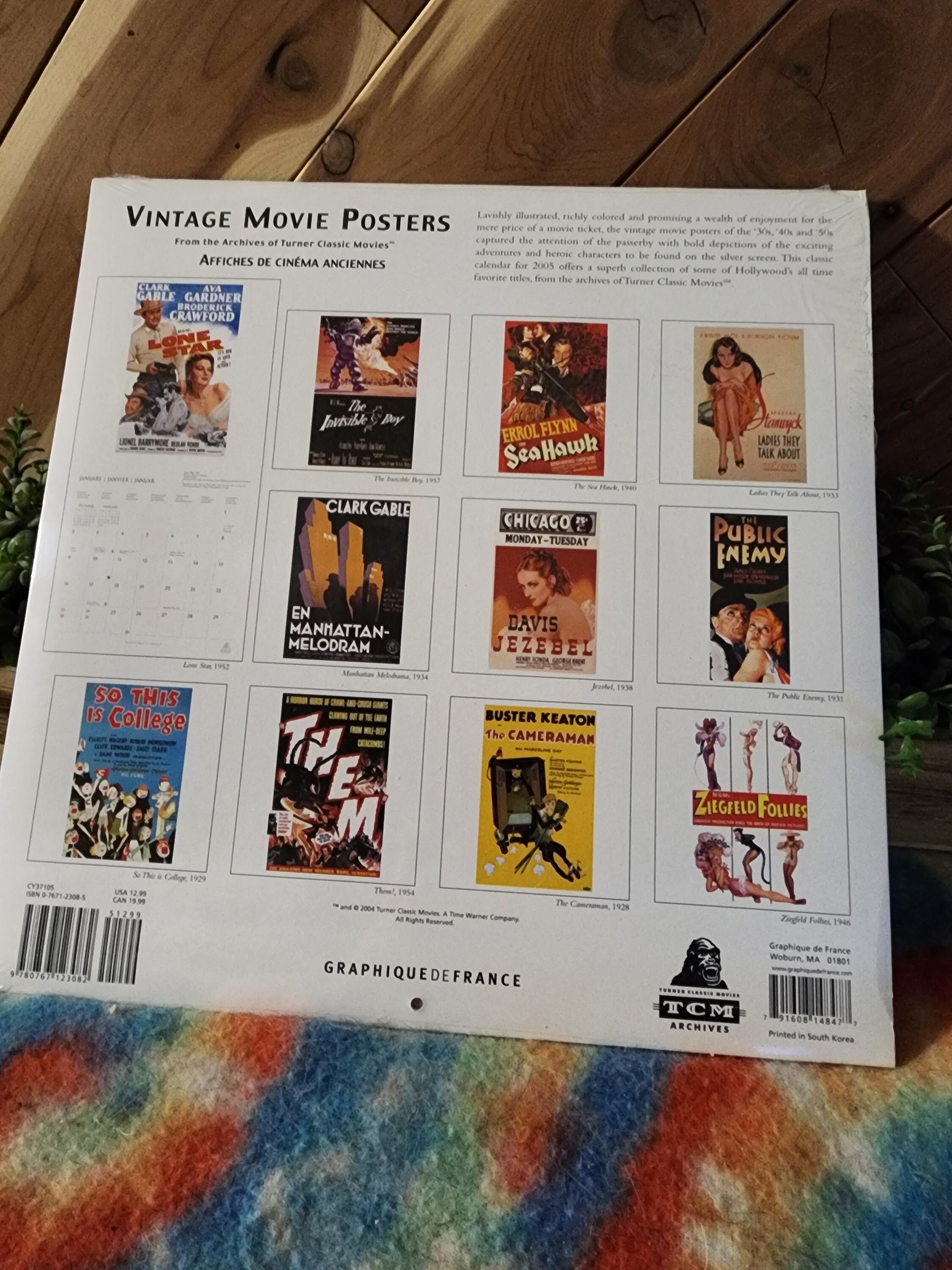 2005 VINTAGE MOVIE POSTERS Calendar - Etsy
