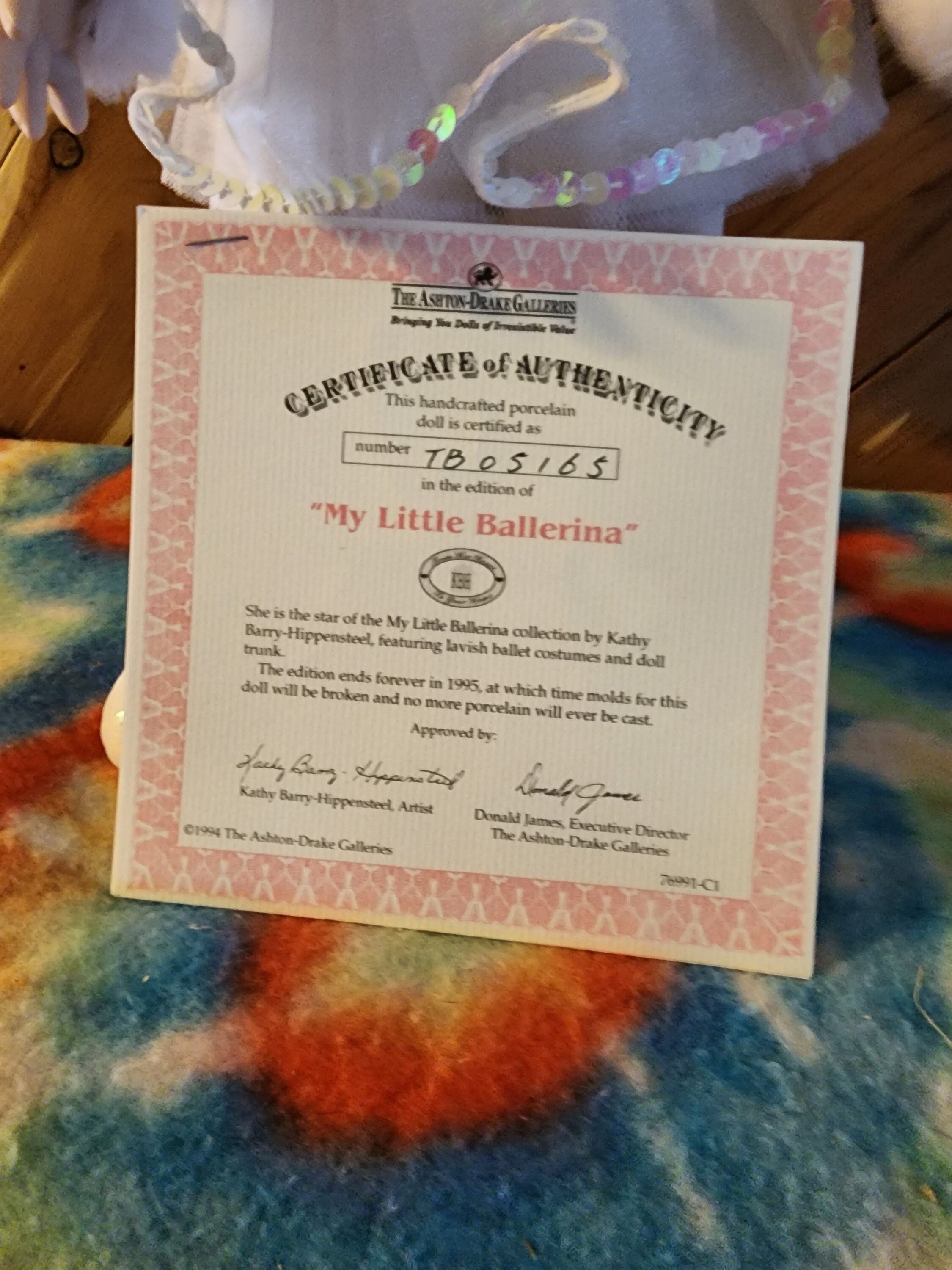 Vintage Kathy Barry-hippensteel my LITTLE Ballerina Porcelain Doll - Etsy
