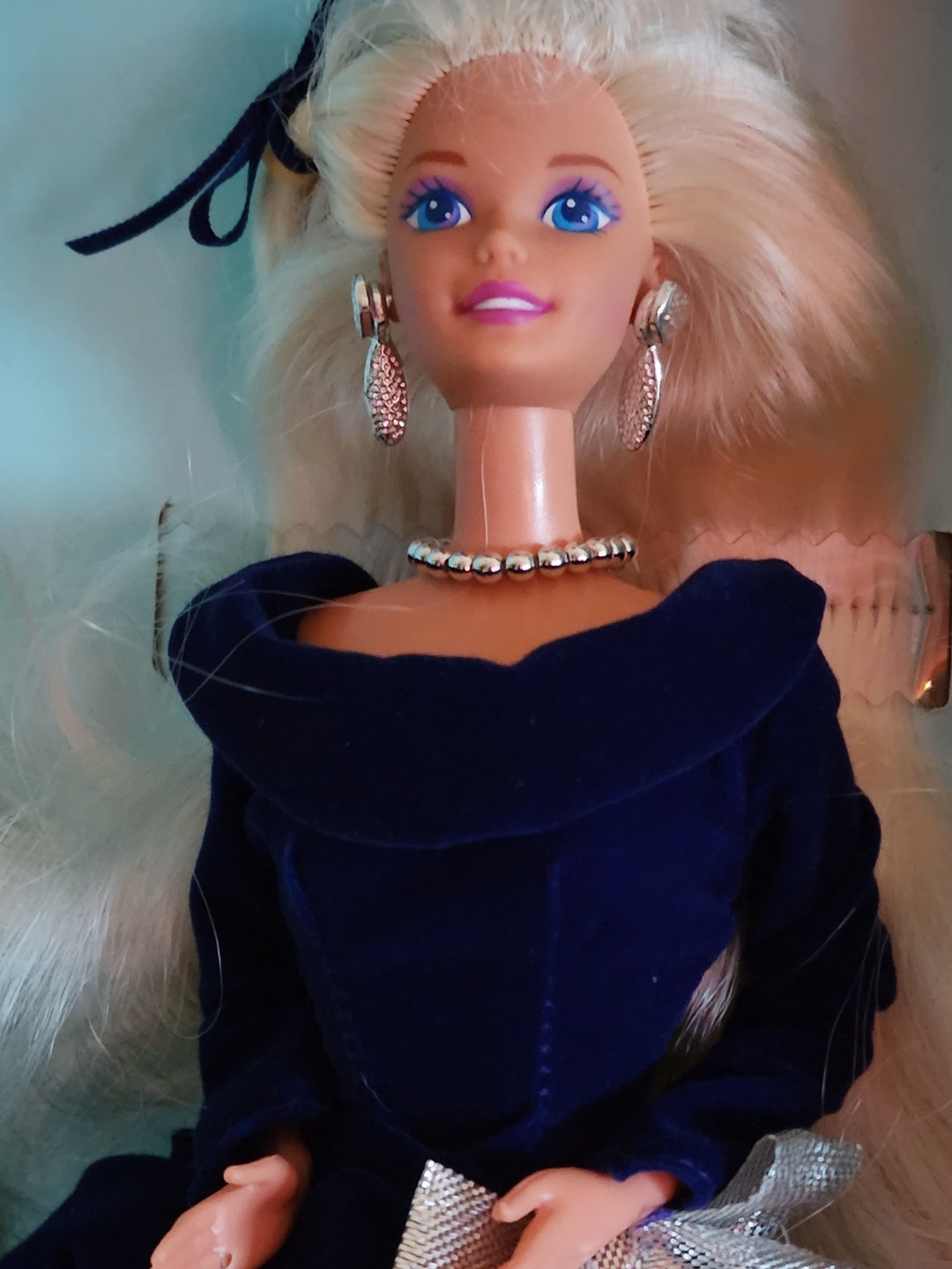 Vintage Winter Velvet Barbie Doll - Etsy