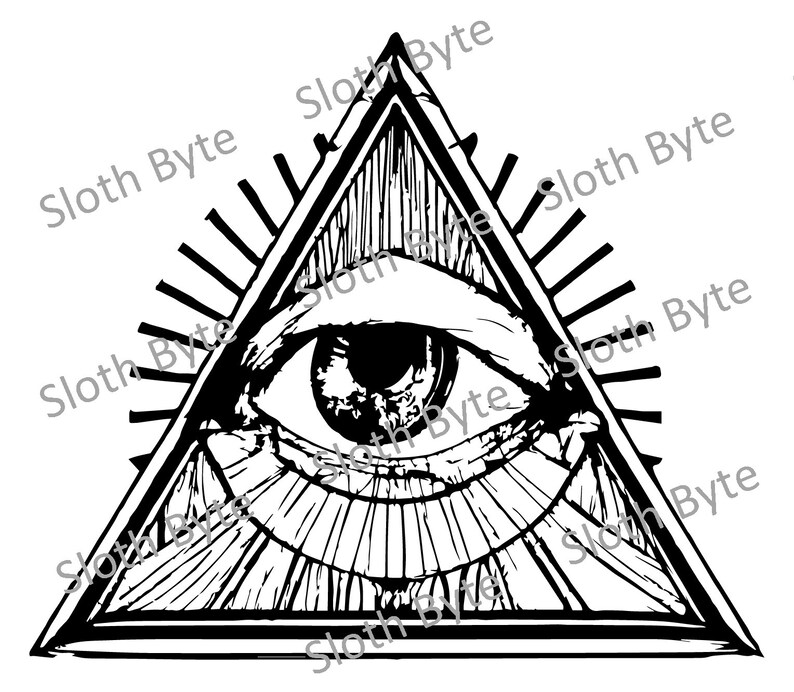 All Seeing Eye | Line Art | Vector Image | SVG | PNG - Etsy