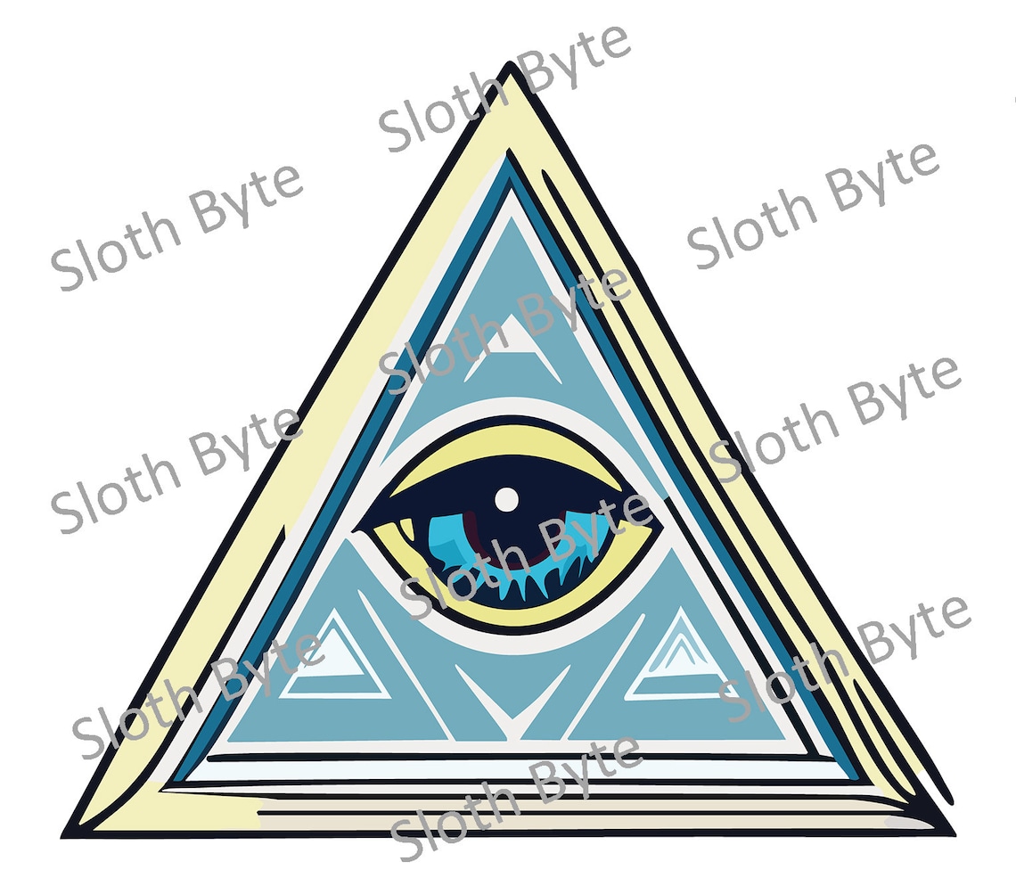 All Seeing Eye Line Art Vector Image SVG PNG - Etsy