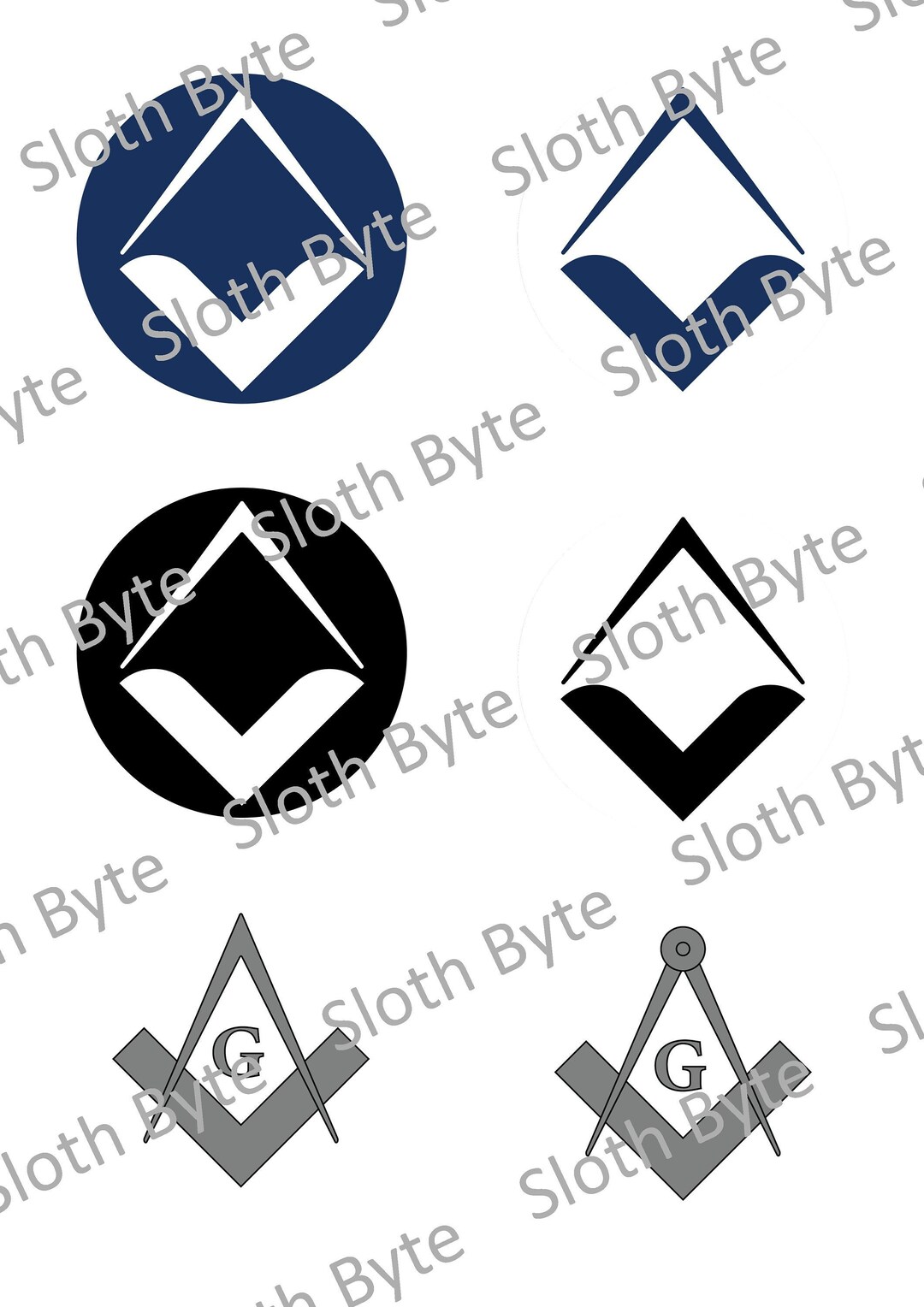 Freemasons Square and Compasses. Vector AI, SVG and PNG Digital ...