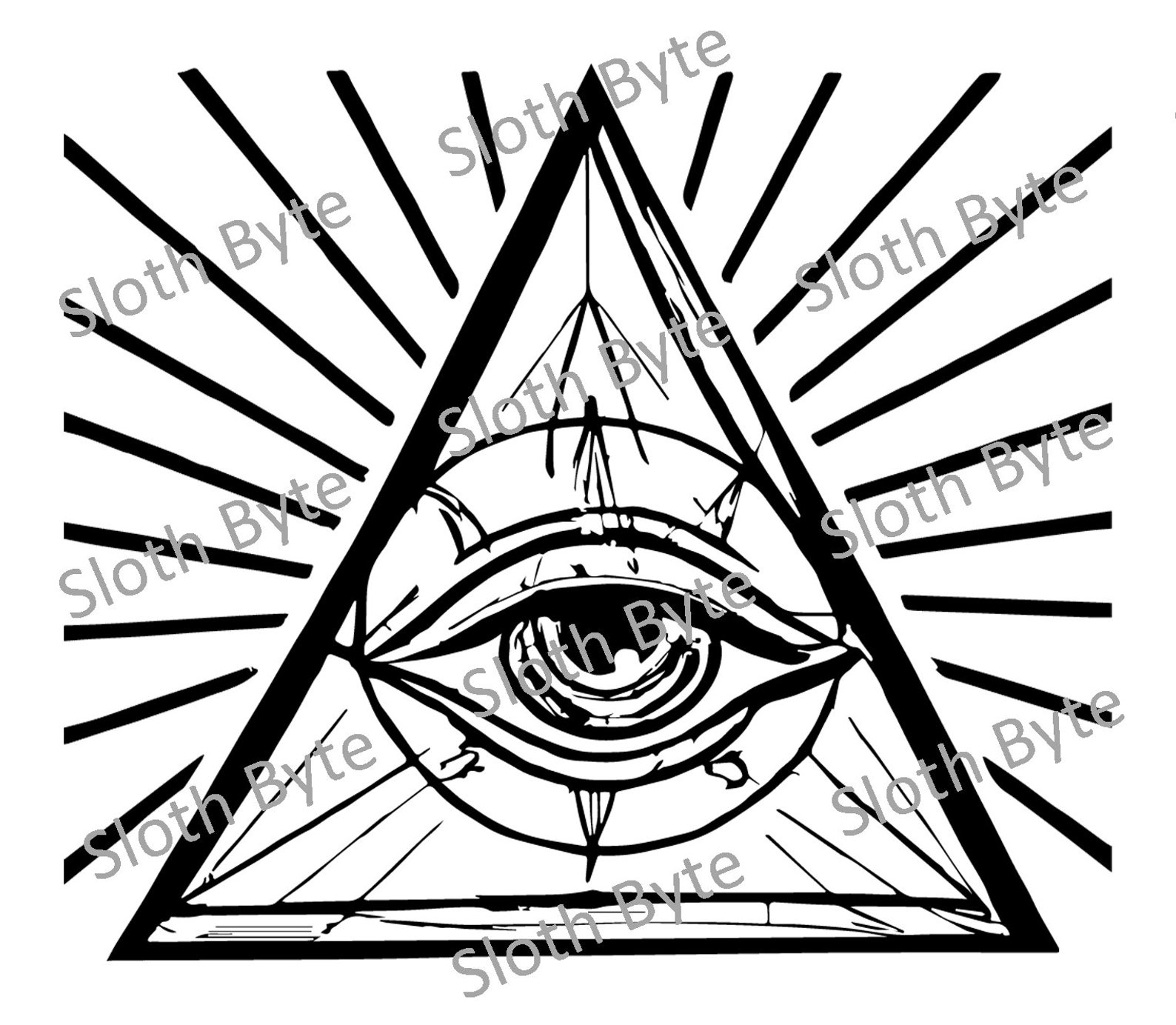 All Seeing Eye | Line Art | Vector Image | SVG | PNG - Etsy