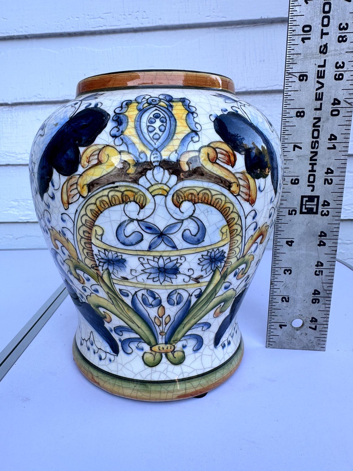 Vintage Deruta Style Italian Vase - Etsy