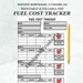 Printable Fuel Cost Tracker: Gas Mileage Log (PDF) - Etsy