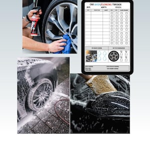 Car Wash Cleaning Tracker: Printable Planner & Log (PDF Download) - Etsy
