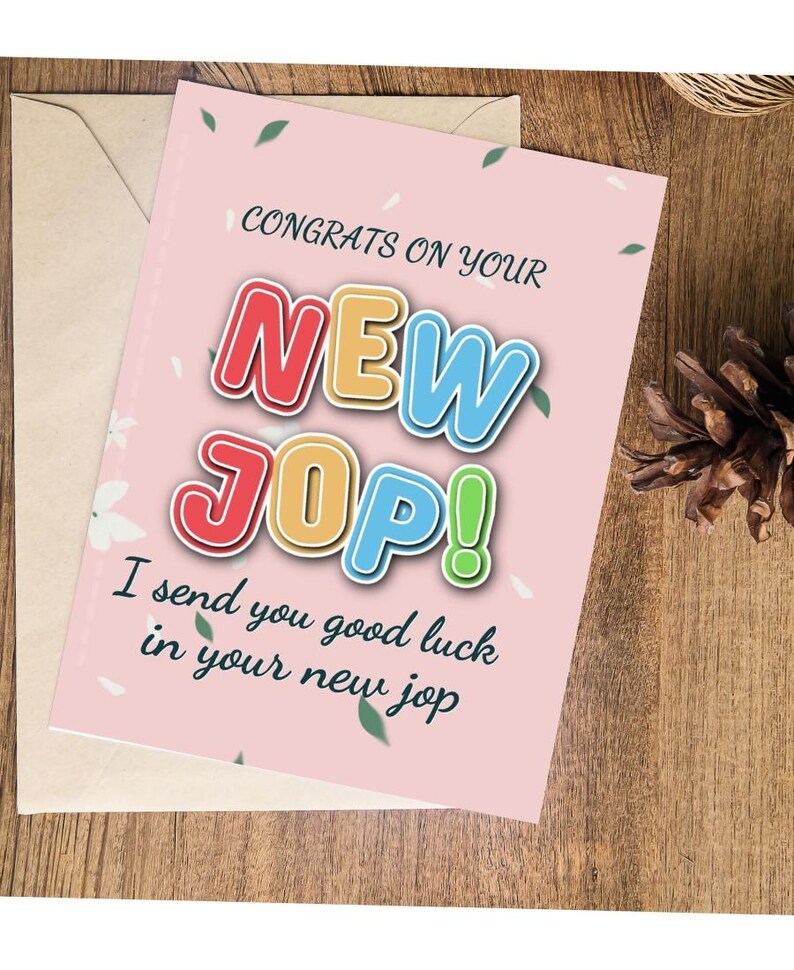 Congrats on the New Job Card, Card for Your New Job | Cute Greeting ...