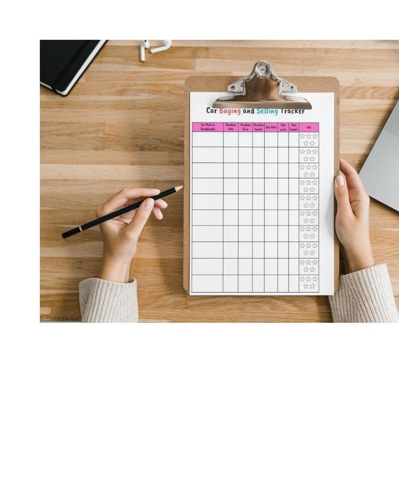 Car Buying and Selling Tracker, My Car Collection, Car Tracker, My Car ...