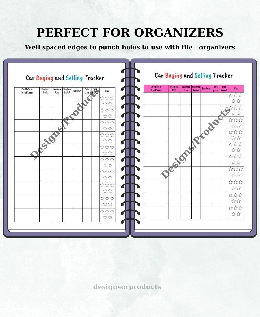 Car Buying and Selling Tracker, My Car Collection, Car Tracker, My Car ...