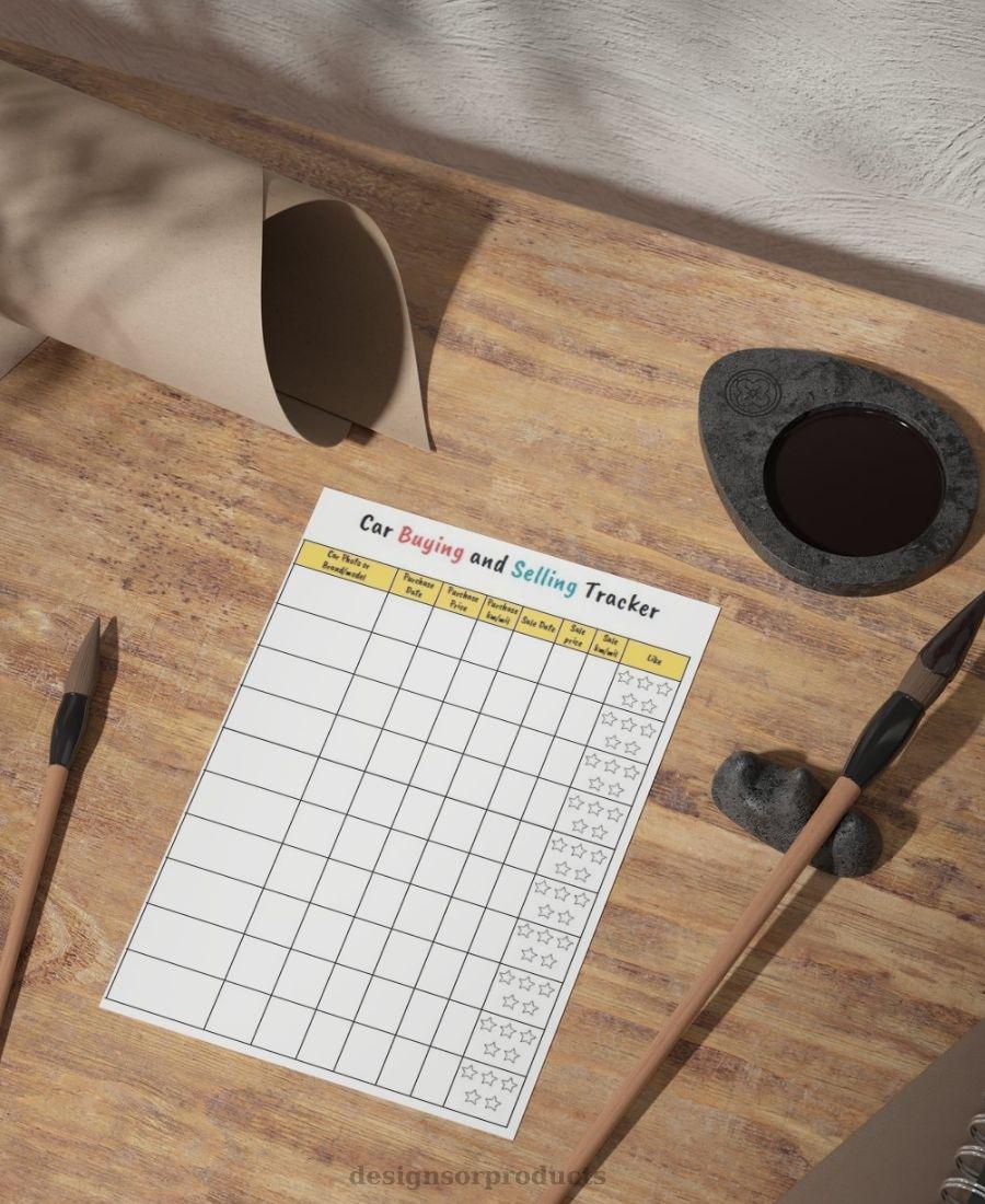 Car Buying and Selling Tracker, My Car Collection, Car Tracker, My Car ...