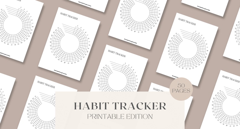 Breakthrough Society Habit Tracker 2023 Habit Stacking Productivity ...